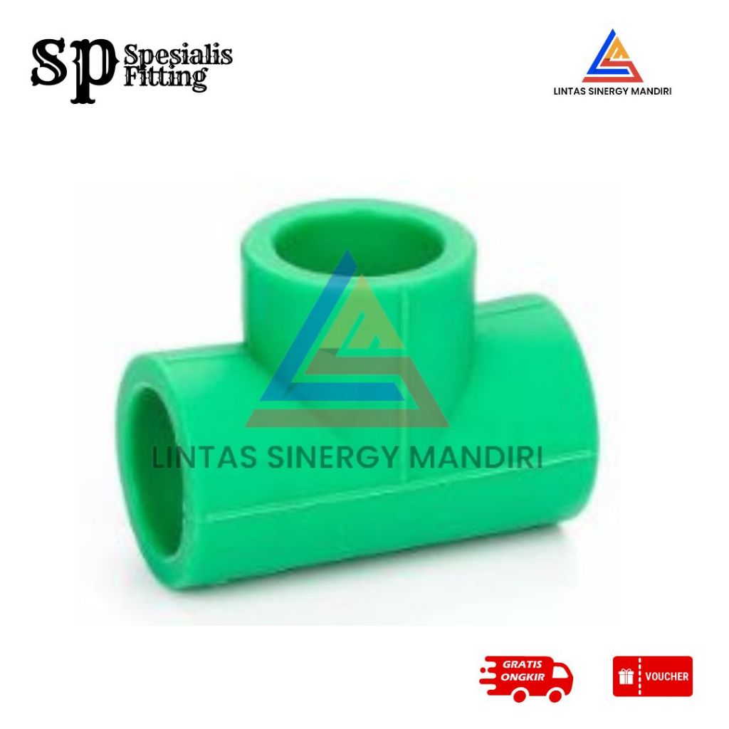 Jual FITTING PPR RUCIKA EQUAL TEE 50MM (1-1/2") | Shopee Indonesia