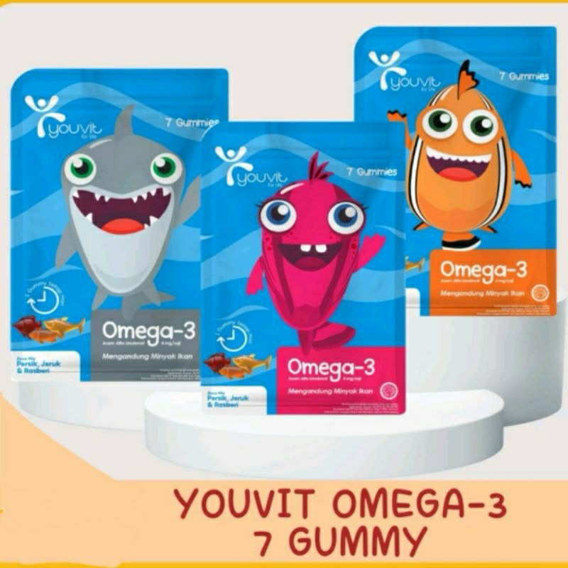 Jual YOUVIT Multivitamin Omega-3 Anak Gummy 7 Days | Youvit Multivitamin Kids Vitamin C | Shopee ...