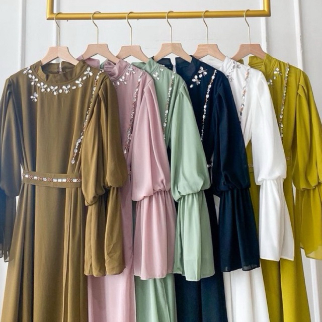 Jual Kaluna Dress (free belt) | Shopee Indonesia