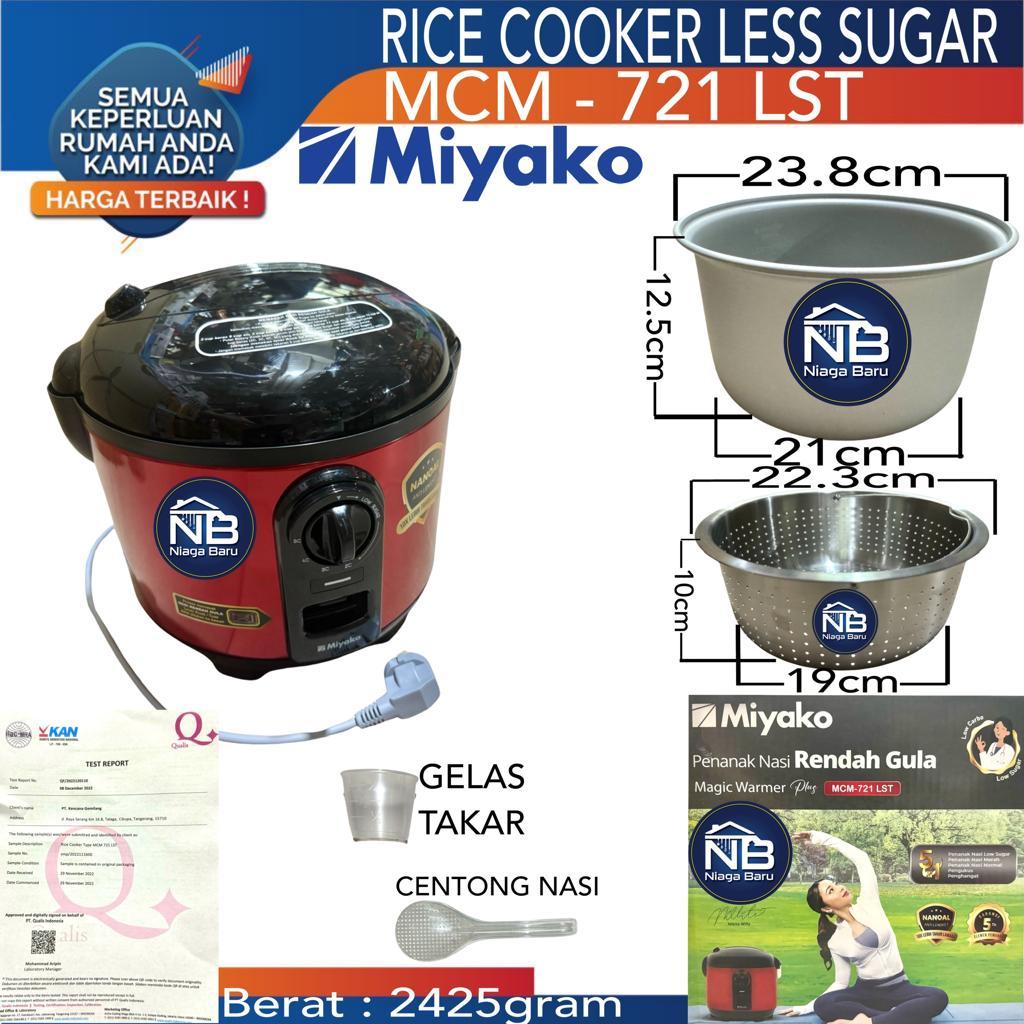 Jual Rice cooker Miyako Magic com Miyako Magic Warmer Plus 5in1 Low Sugar Low Carbo MCM 721 LST ...