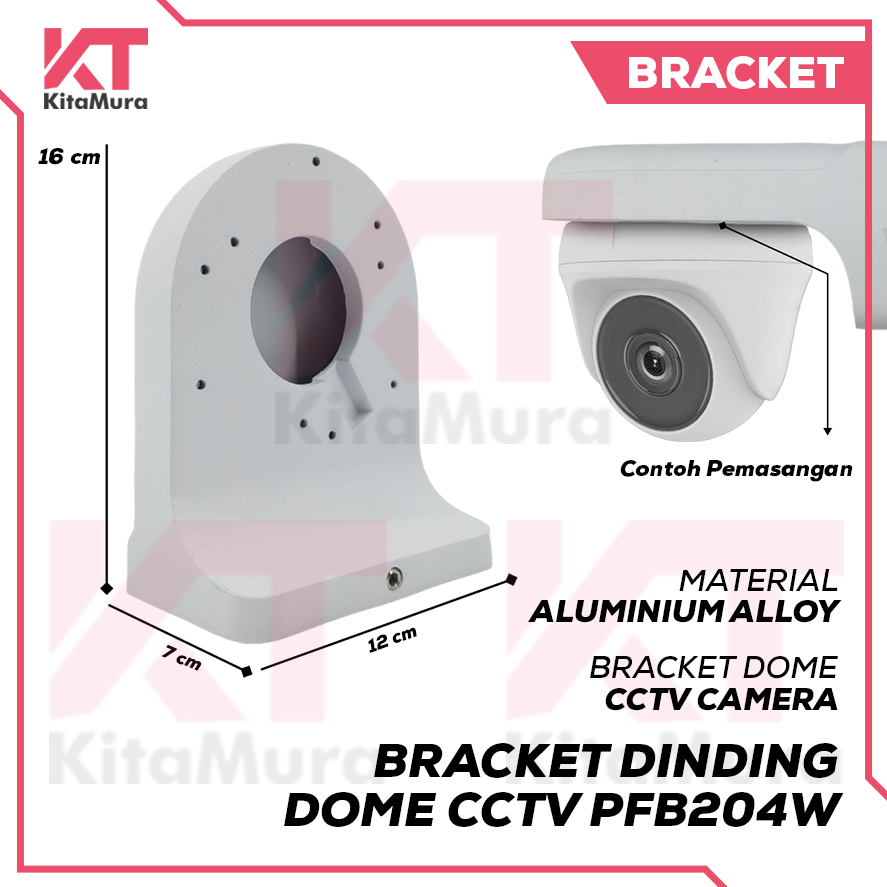 Jual Bracket Dome Dinding CCTV, Wallmount Bracket Camera CCTV | Shopee ...