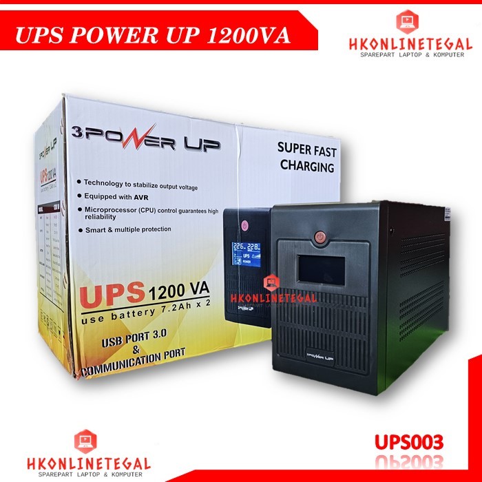 Jual UPS power up 1200va + stabilizer | Shopee Indonesia