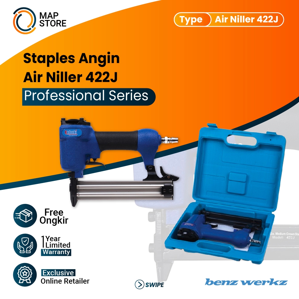 Jual KODENKI BENZ 422J Air Nailer Gun / Alat Paku Tembak Angin ...