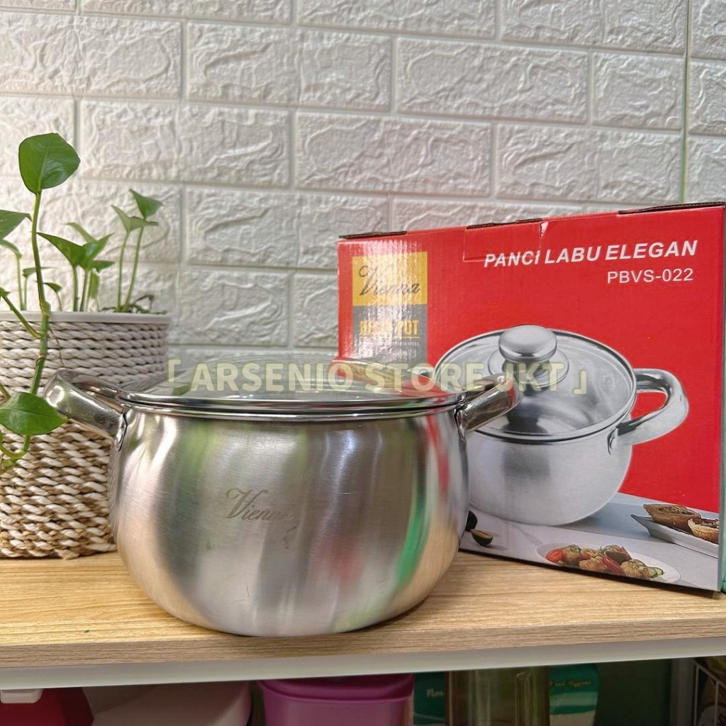 Jual Panci Labu Soup Pot Satuan Belly Pot Ukuran 20 22 dan 24cm Tutup ...