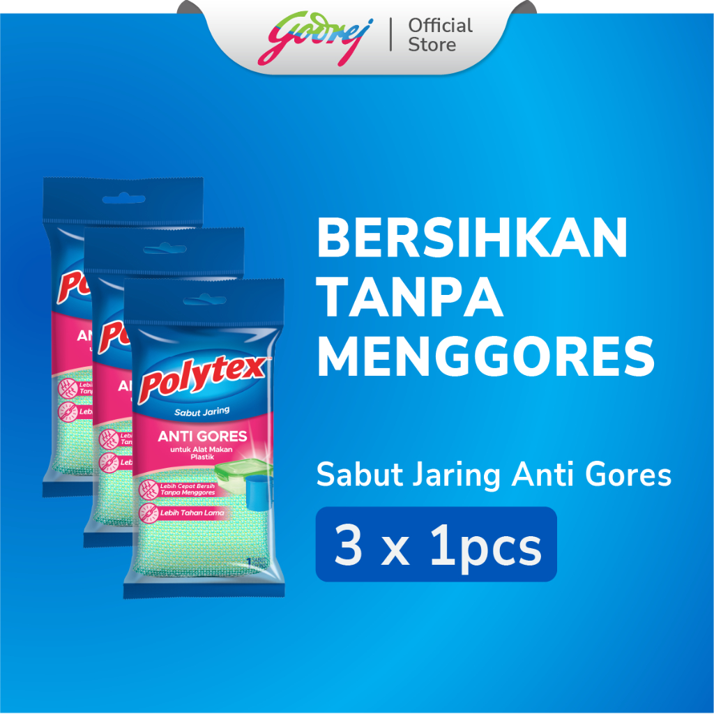 Jual Polytex Sabut Jaring Anti Gores untuk Alat Makan Plastik x3 ...