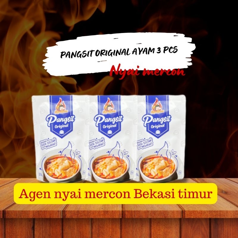 Jual Paket tiga Pangsit Original Ayam Nyai Mercon | Shopee Indonesia