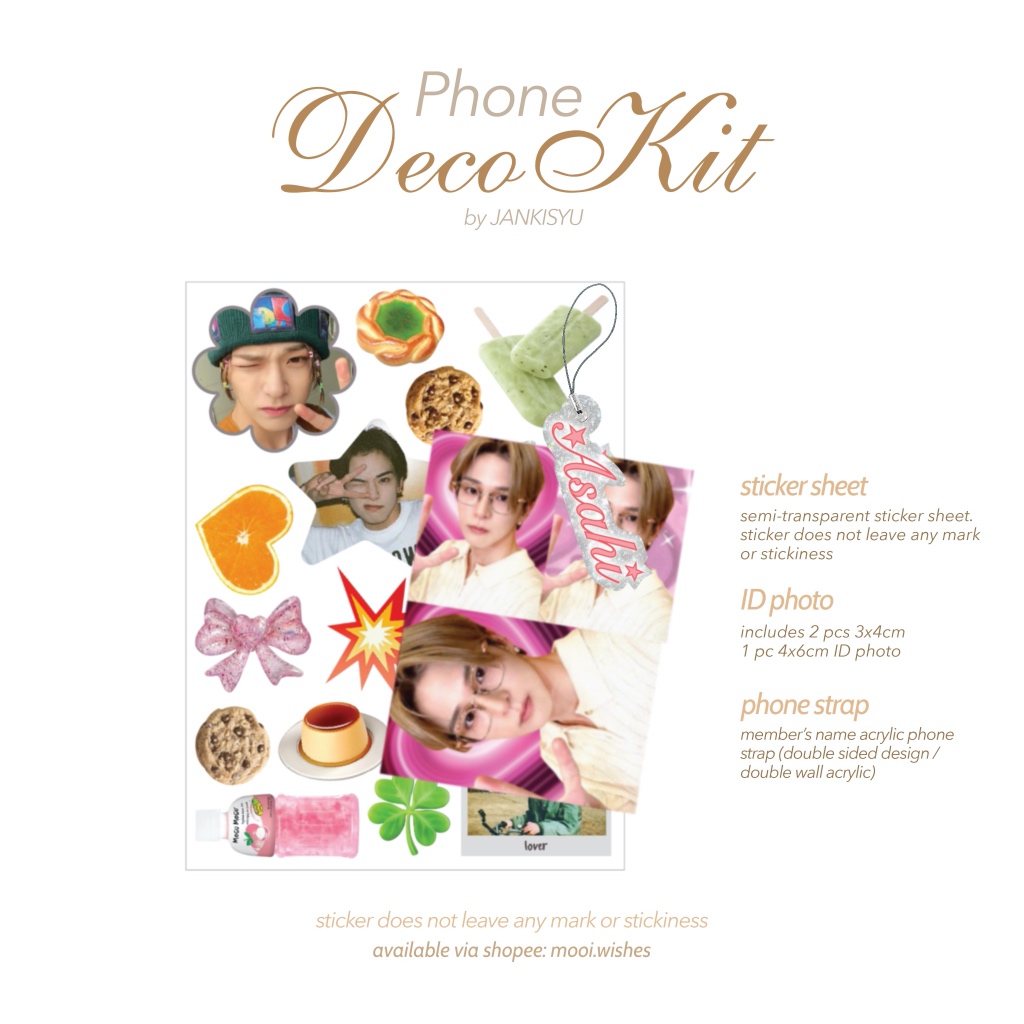 Jual Handphone Phone Deco Kit Treasure Kpop (sticker sheet, id photo ...