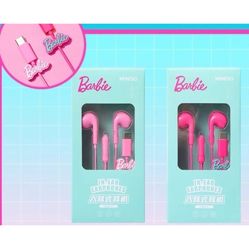 Jual EARPHONE BARBIE ORIGINAL BARBIE X MINISO SPECIAL 65th BARBIE ...