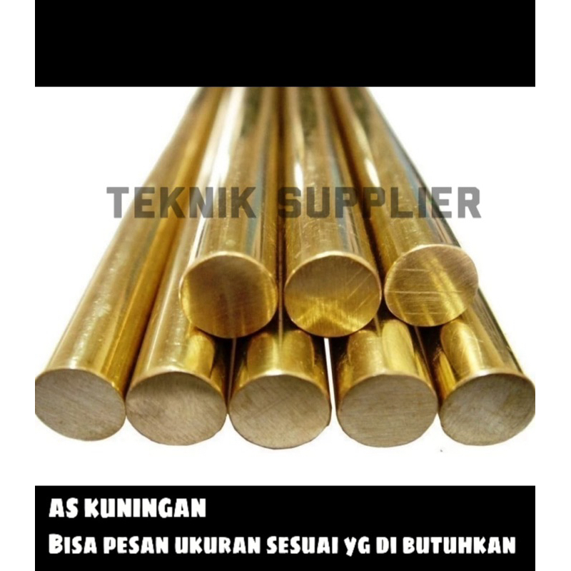 Jual as kuningan 5mm x 500mm - as kuningan bulat 5mm x 50cm - Brass ...