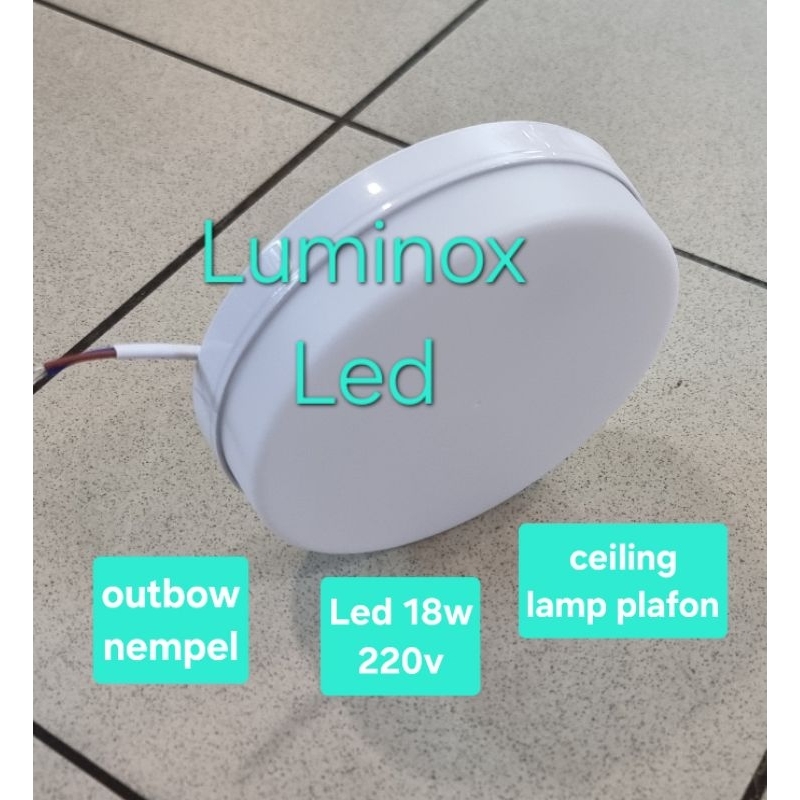 Jual lampu plafon led bulat outbow 18w 24watt / ceiling teras plafon ...