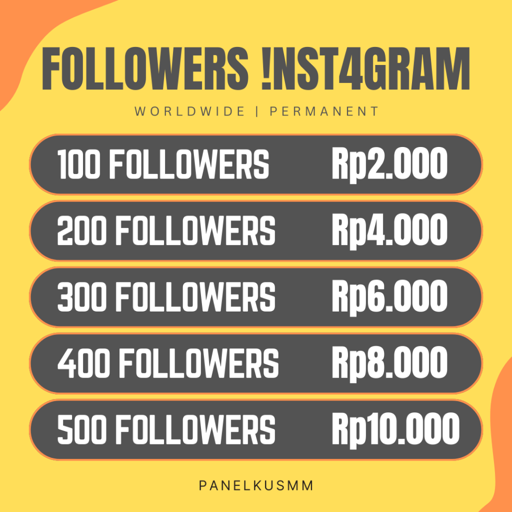 Jual Followers Instagram / Follower Instagram Permanen Global ...