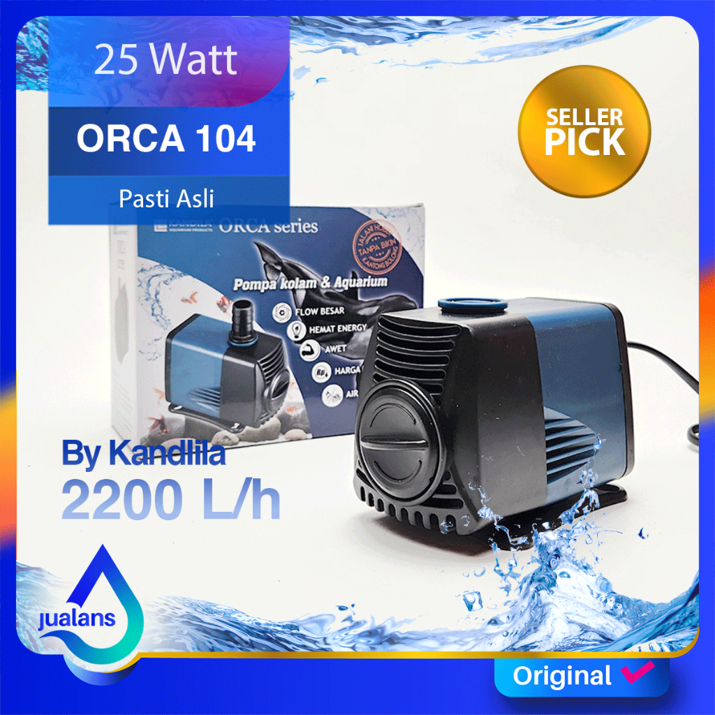 Jual Pompa Aquarium KANDILA ORCA 104 Water Pump 2200 Lh | Shopee Indonesia