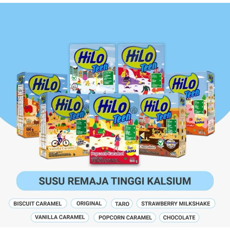 Jual HiLo Teen 500gram Berbagai Varian | COD SpayLater instante ...