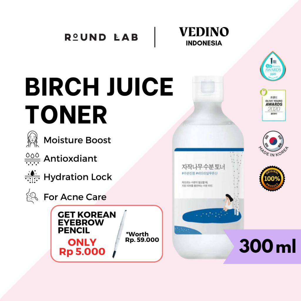 Jual [100% ORIGINAL] ROUND LAB Birch Juice Moisturizing Toner Hydration ...