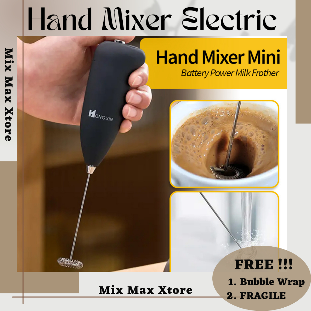Jual Hand Mixer Mini Pengocok Telur Susu Milk Frother Battery Power ...