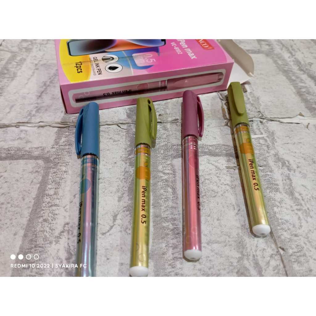 Jual Bolpen Gel Hitam Vanco VC-8102 0.5 mm | Shopee Indonesia