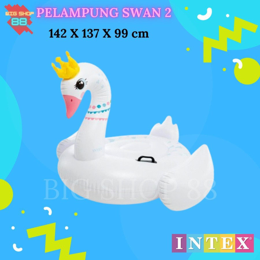 Jual INTEX 57562 PELAMPUNG RENANG ANAK VIRAL AESTHETIC MAJESTIC ANGSA ...
