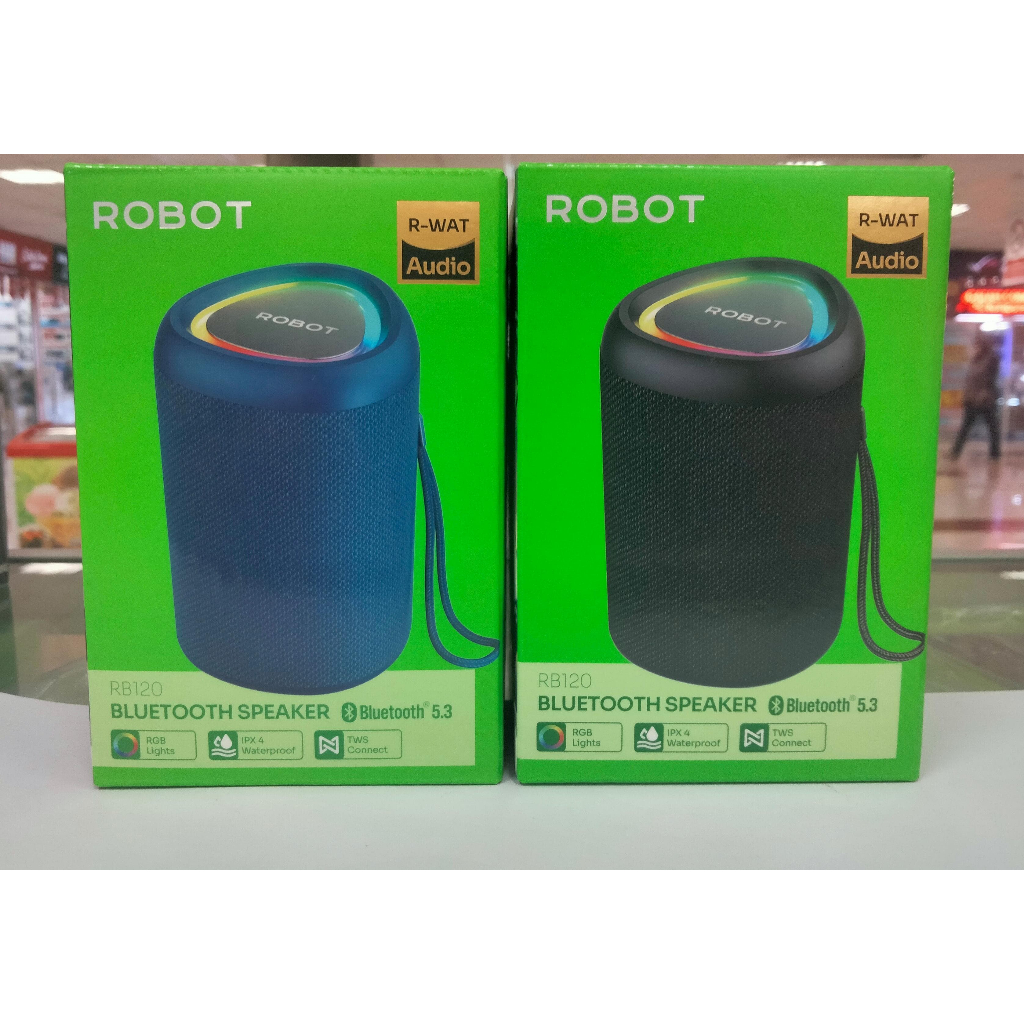 Jual ROBOT Bluetooth Speaker RB120 Bluetooth 5.3 RGB Waterproof IPX4 ...