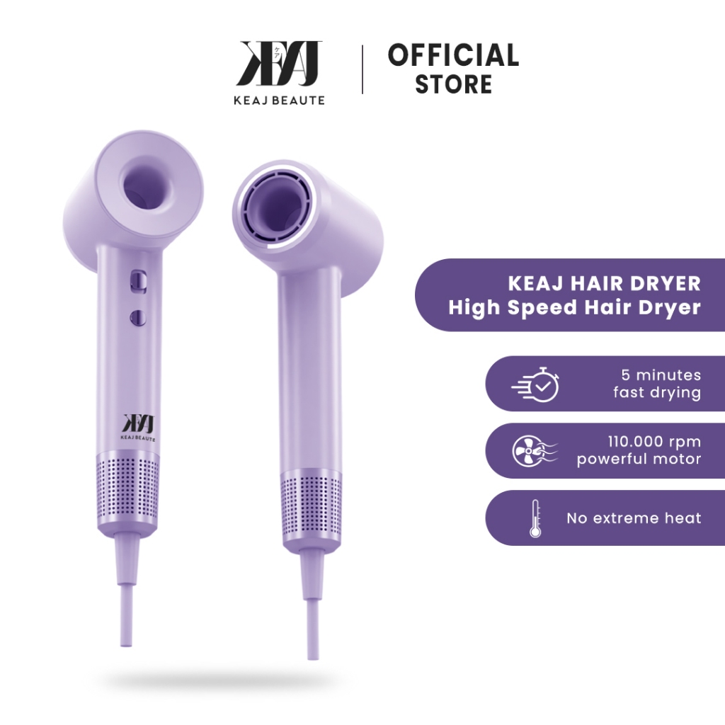 Jual Keaj High Speed Hair dryer Hairdryer Pengering Rambut Coral Purple ...