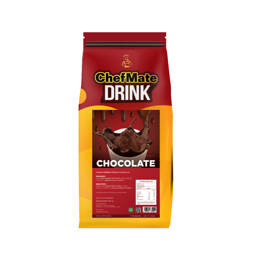Jual Chefmate Drink Bubuk Minuman Coklat Instan 500g Chocolate Drink 3 ...