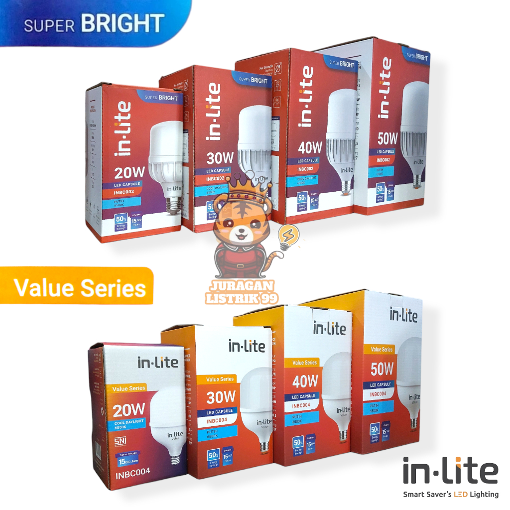Jual INLITE - LAMPU LED CAPSULE JUMBO INBC002 INBC004 20W 30W 40W 50W 80W / LAMPU LED / BOHLAM ...