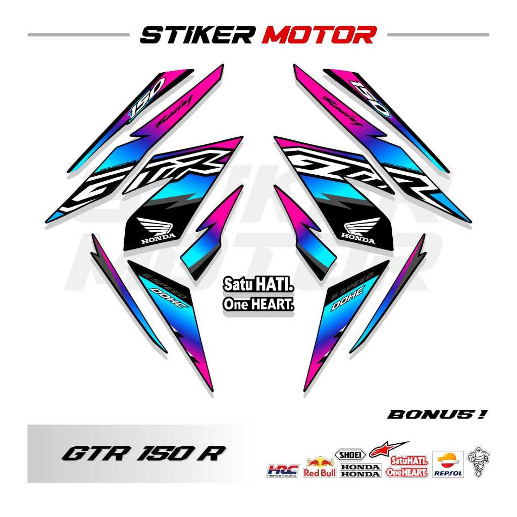 Jual GTR21 STRIPING STIKER STICKER LIS SUPRA GTR 150 R WINNER V1 RS ...