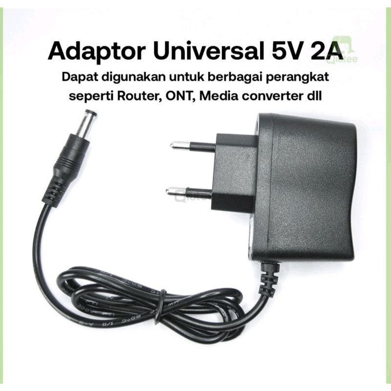 Jual Adaptor 5V 2A Universal Jack 5.5x2.5mm utk HTB, Router | Shopee ...