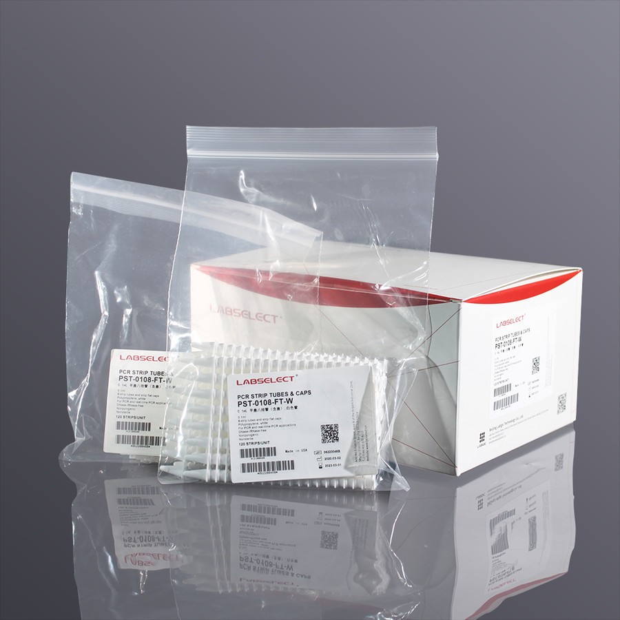 Jual 0,1 ml PCR 8-Strip white Tubes isi 125strip/ Box Dnase Rnase Free ...