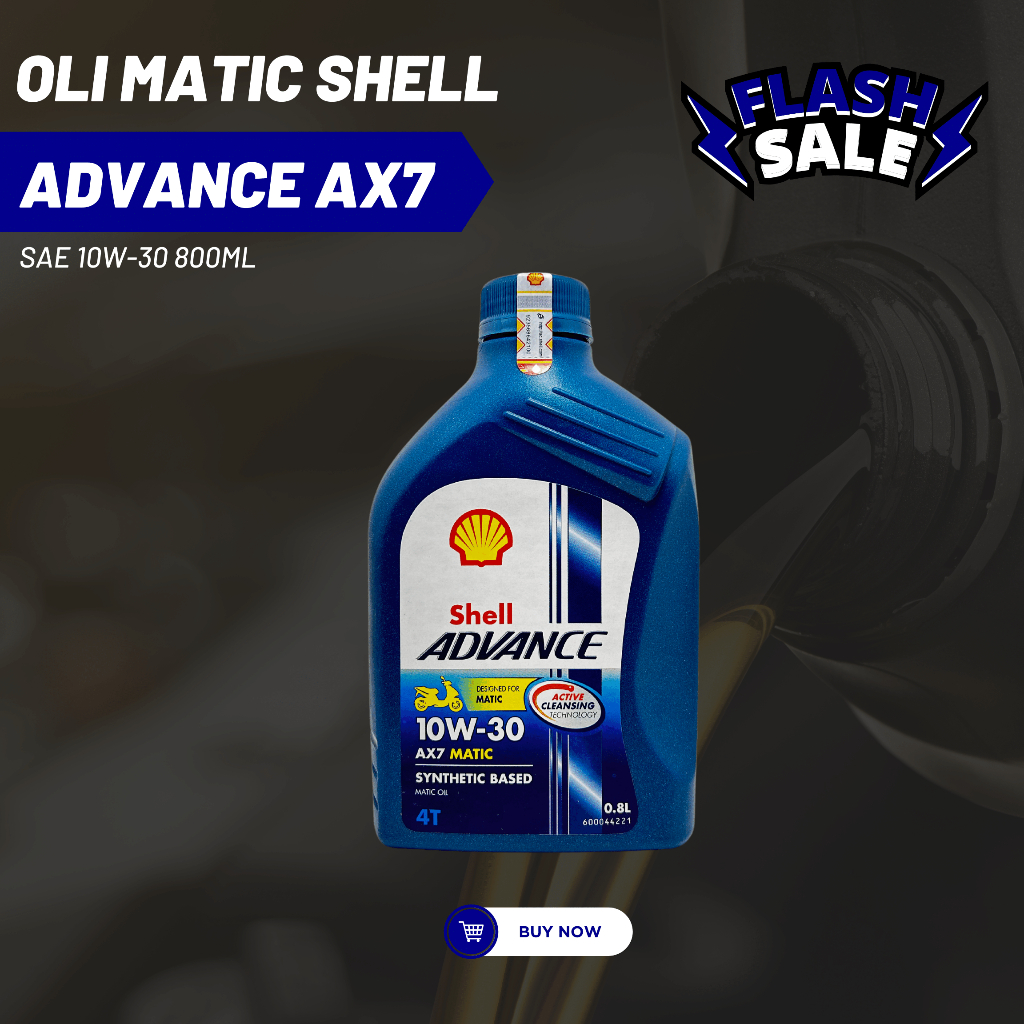 Jual Oli Motor Shell Advance AX7 800ML Oli Mesin Shell Advance Matic ...