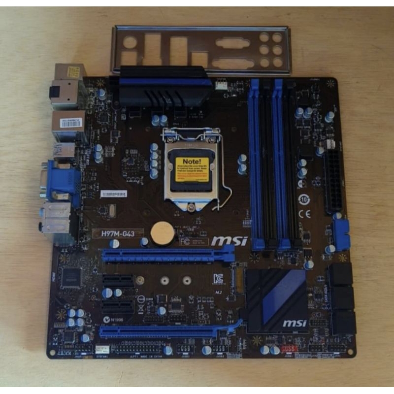 Jual MOBO/MOTHERBOAD MSI H97M-G43, LGA 1150, M.2''SATA / 4 SLOT RAM ...