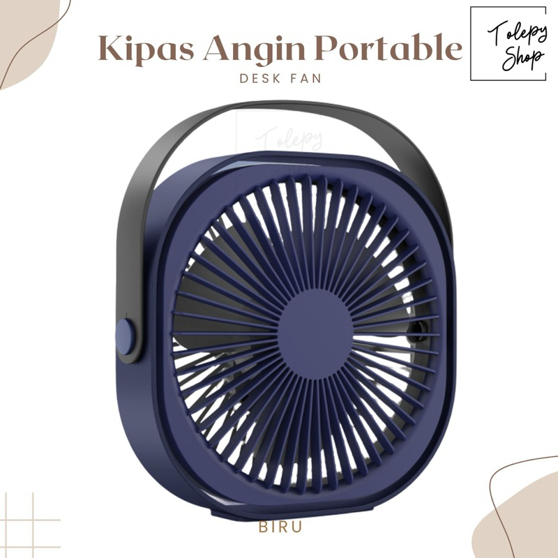Jual Kipas Angin Portable / Portable Fan / Rechargable Desk Fan ...
