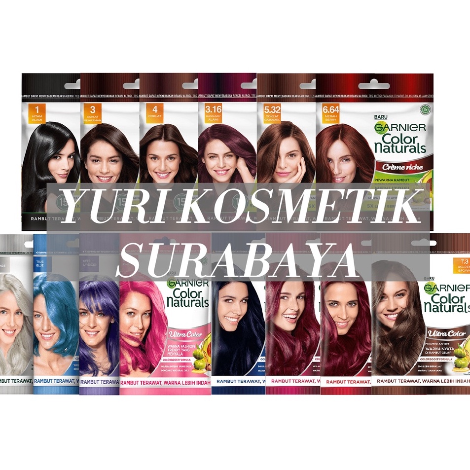 Jual Produk Terbatas Yuri Kosmetik Garnier Color Natural Sachet Semir ...