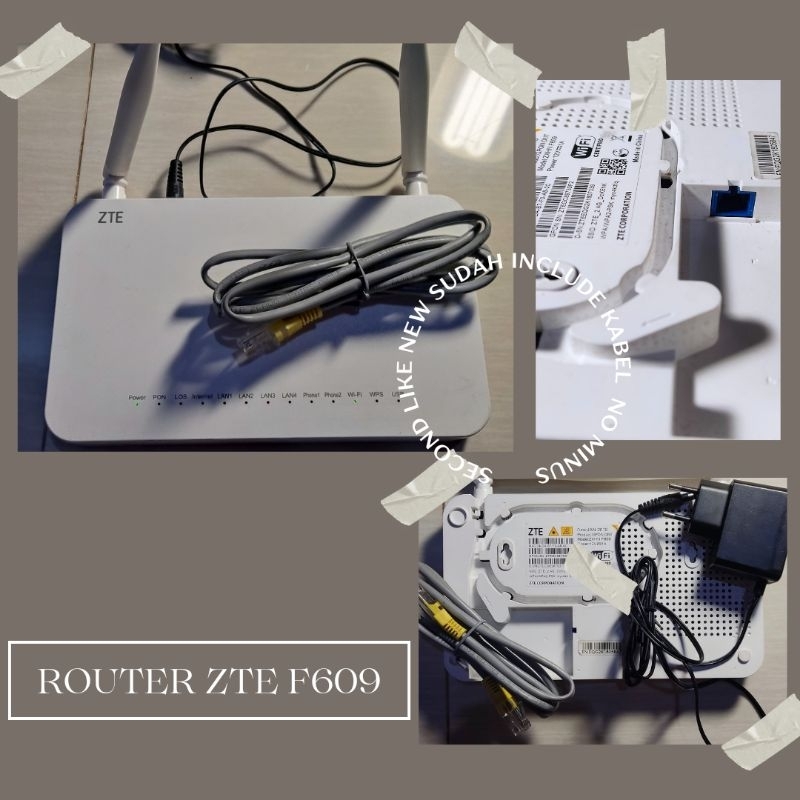 Jual Router ZTE F609 V3 Port Biru + Adaptor | Shopee Indonesia