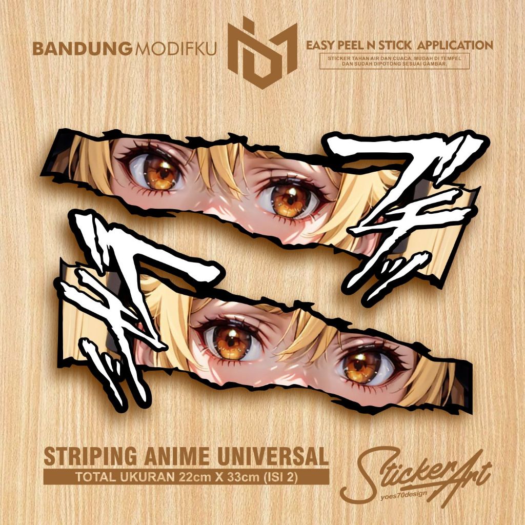 Jual STICKER MATA ANIME A9 / STIKER MATA MANGA / STICKER KIRI KANAN ...
