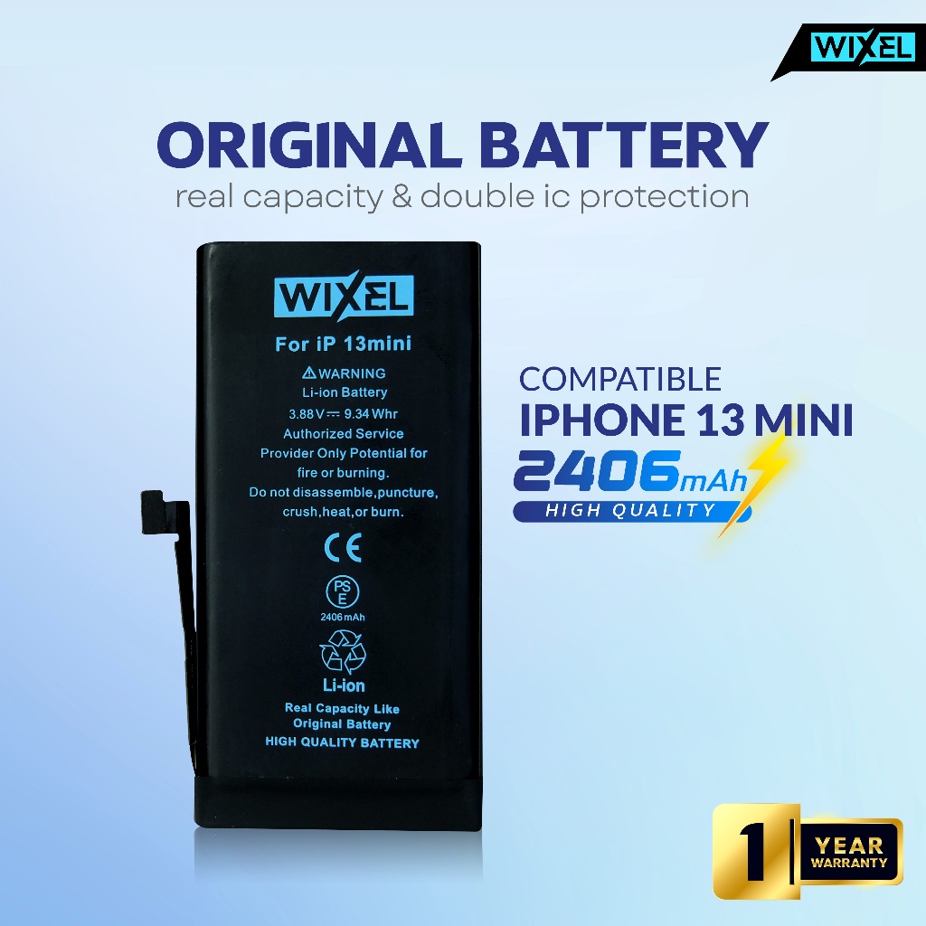 Jual WIXEL Baterai Iphone 13 MINI Batre Batrai Battery Dual Double ...