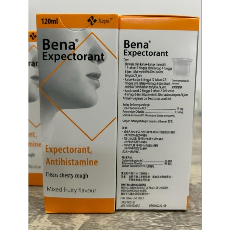 Jual BENA Expectorant Original Malaysia READY STOK | Shopee Indonesia