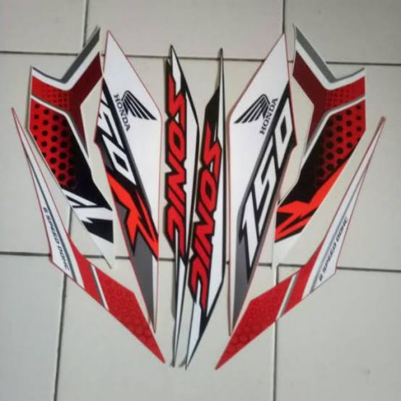 Jual lis body stiker Striping Honda New Sonic 150 R FI 2020 2021 2022 ...