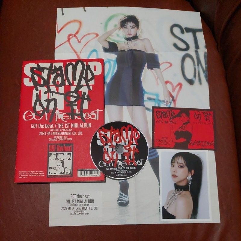 Jual ( Album & Karina Postcard Poster Set Only ) GOT The Beat Official ...
