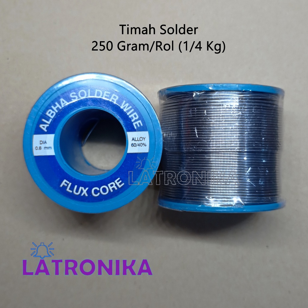 Jual Timah Solder Alpha 250Gr Timah Alpha Roll Besar 1/4kg 60/40% 0.8mm | Shopee Indonesia