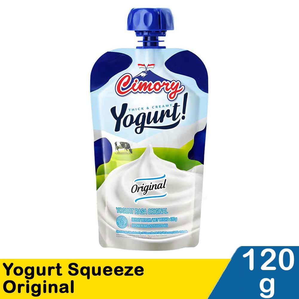 Jual Cimory Yogurt Squeeze Original 120 Gr Pouch 120Gr | Shopee Indonesia