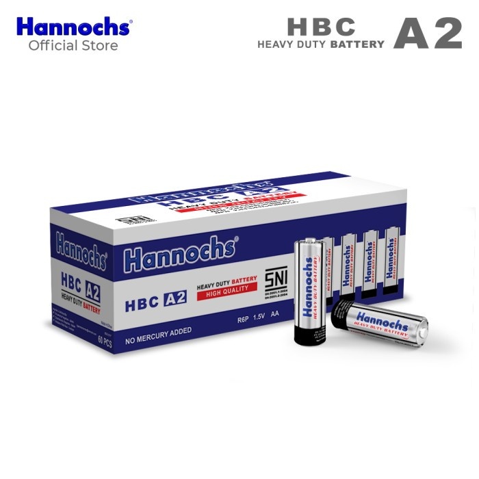 Jual Baterai / Battery Hannochs HBC A2/A3 Heavy Duty isi 12 pcs SNI AA ...