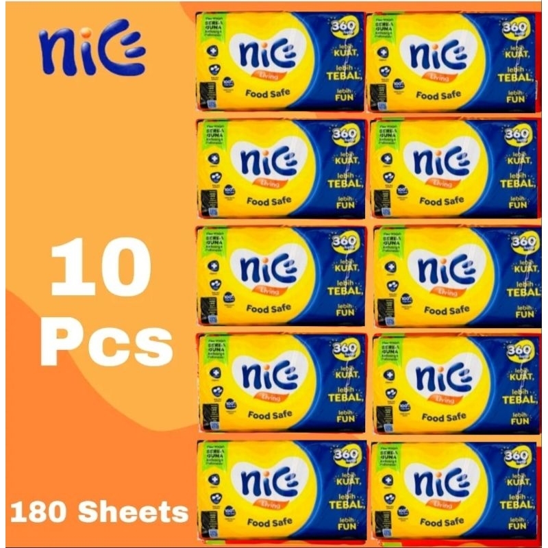 Jual tissue NICE 180 Sheet ( Paket 10 pcs ) | Shopee Indonesia