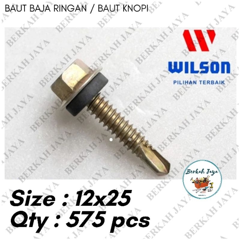 Jual WILSON 12X25 / Skrup Baut Baja Ringan Roofing Kuning 12 x 25 (2 ...