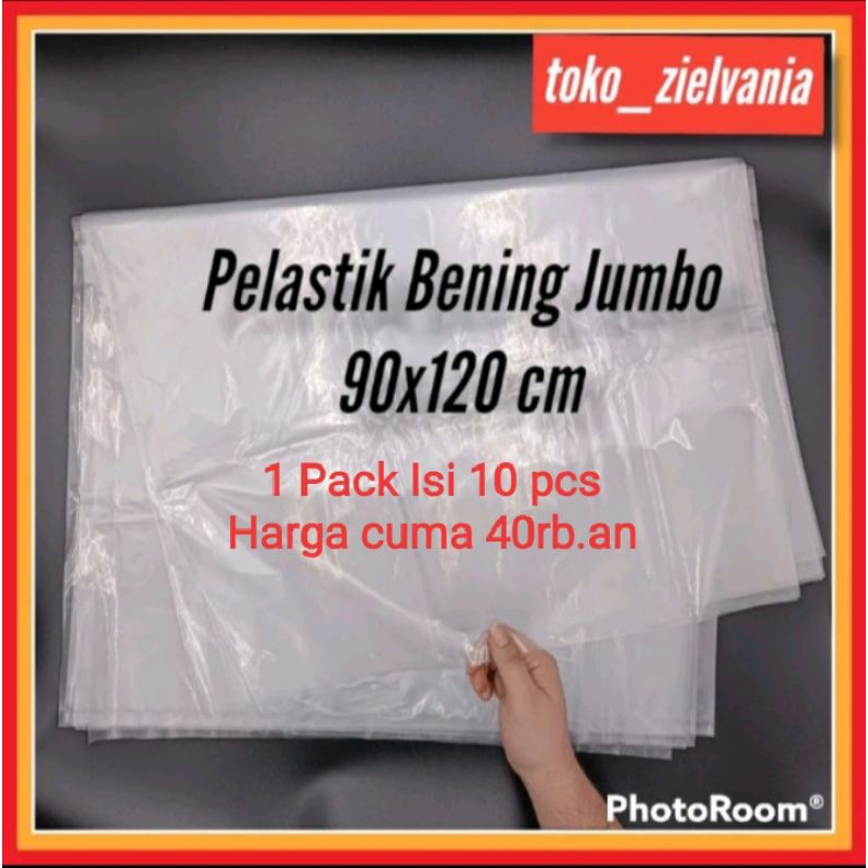Jual Kantong Pelastik PE Bening 1 pack isi 10 Transparan Besar Ukuran ...