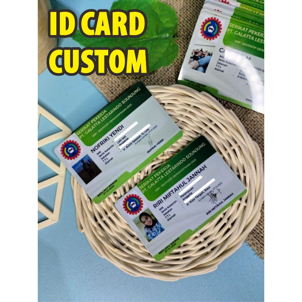 Jual Cetak Tanda Pengenal Karyawan Kartu Nama PVC Card Member Dll ...