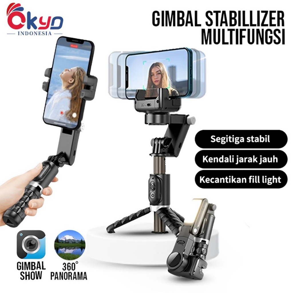 Jual Q18 Gimbal Stabilizer Handphone Gimbal Hp Stabilizer Tongsis Hp ...