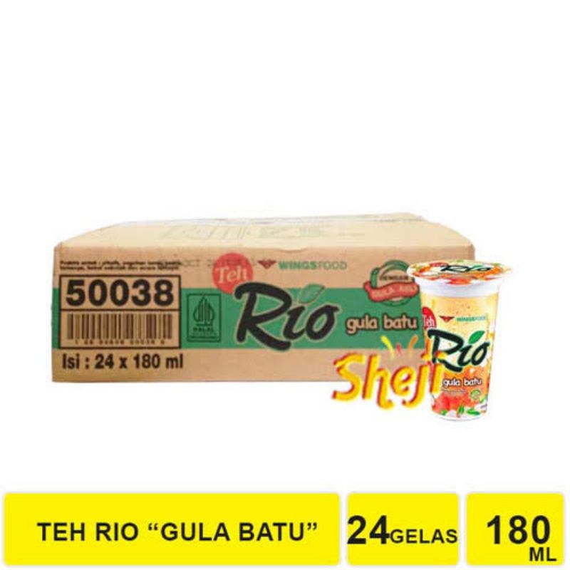 Jual Minuman Teh Rio 180ml 24pcs | Shopee Indonesia