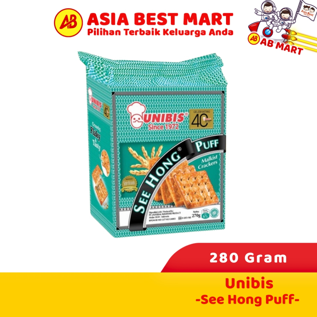 Jual Unibis Super See Hong Puff 280 Gr/Roti Kering Biskuit Snack ...