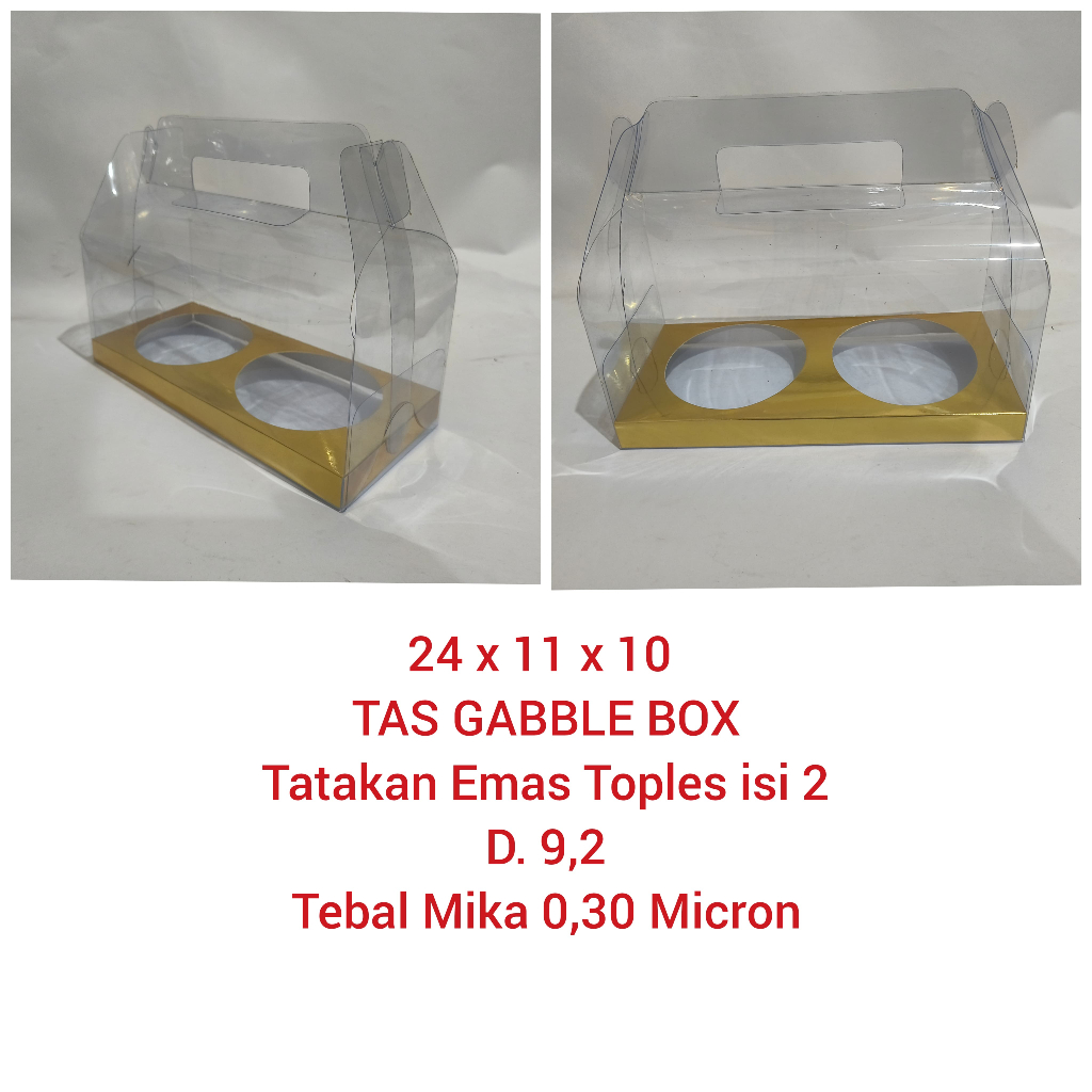 Jual Kotak Mika Toples Uk. 24 x 11 x 10 TAS GABBLE BOX ( Mika Tebal 0. ...