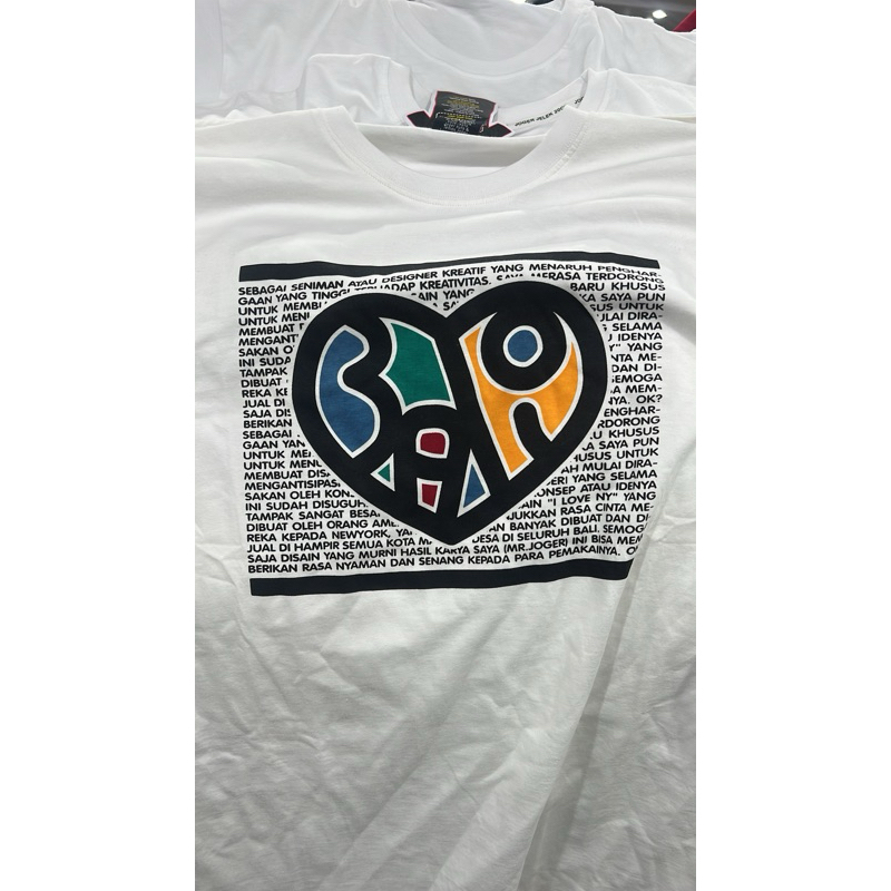 Jual KAOS JOGER BALI SIzE ( L ) warna putih Kata kata | Shopee Indonesia
